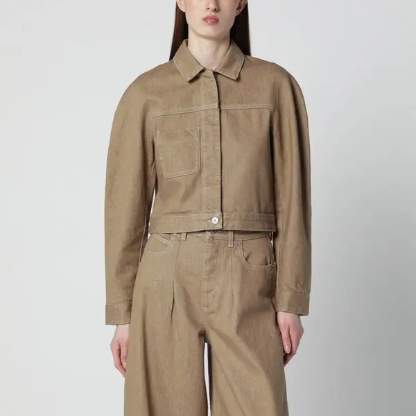 Jacquemus Ovalo Cargo Jacket - Beige