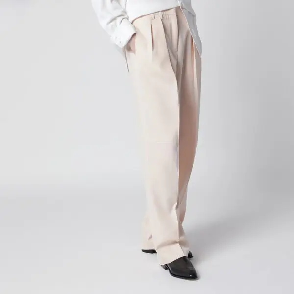 JIL SANDER Wool Gabardine Trousers
