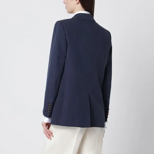 BLAZÉ MILANO Double-breasted Linen And Silk Jacket