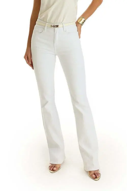 THE NOLI SHOP Aria Flare Jean - White