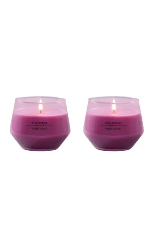 YANKEE CANDLE Wild Orchid Studio Candle With Essential Oils - Purple