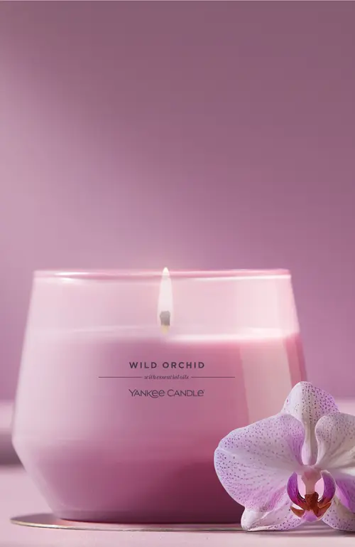 YANKEE CANDLE Wild Orchid Studio Candle With Essential Oils