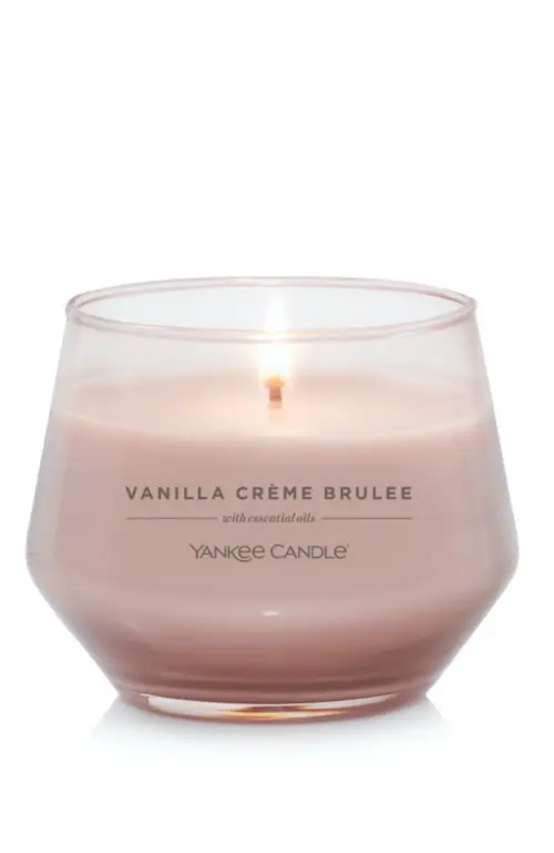 YANKEE CANDLE Vanilla Creme Brulee Studio Candle With Essential Oils