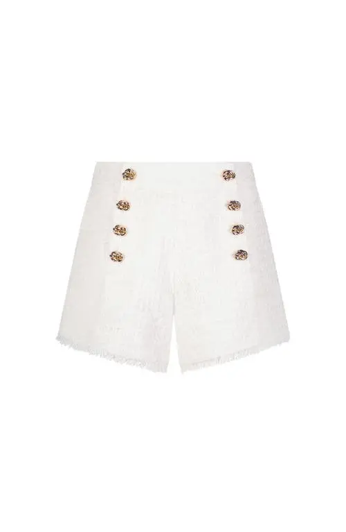 THE NOLI SHOP Tamara Tweed Button Short