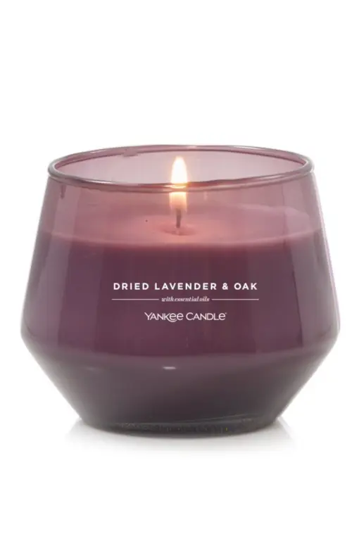 YANKEE CANDLE Dried Lavender & Oak Studio Candle With Essential Oils