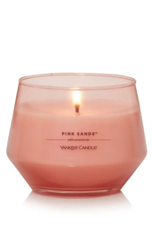 YANKEE CANDLE Pink Sands Studio Candle With Essential Oils