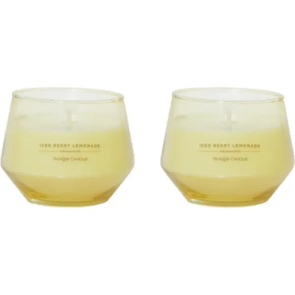 YANKEE CANDLE Iced Berry Lemonade Studio Candle With Essential Oils - Yellow