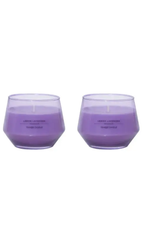 YANKEE CANDLE Lemon Lavender Studio Candle With Essential Oils - Light Purple