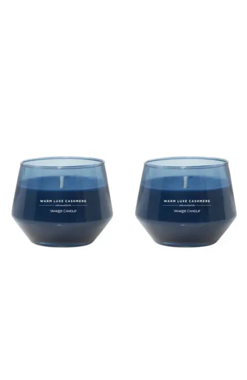 YANKEE CANDLE Warm Luxe Cashmere Studio Candle With Essential Oils - Blue