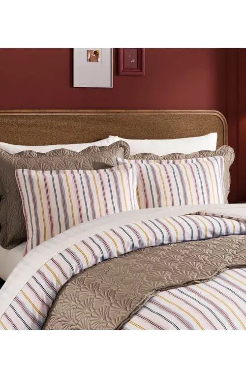 Ted Baker London Scallop Stripe Duvet Cover & Pillow Shams Set
