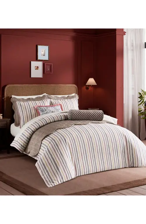 Ted Baker London Scallop Stripe Duvet Cover & Pillow Shams Set
