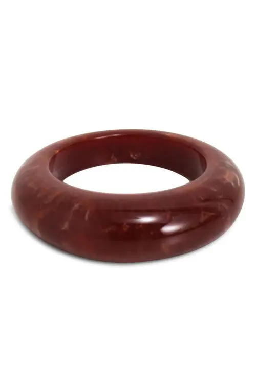 PETIT MOMENTS Oversized Bangle Bracelet - Brown