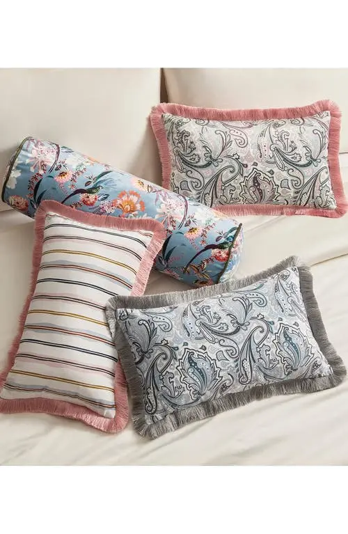 Ted Baker London Scallop Stripe Velvet Accent Pillow