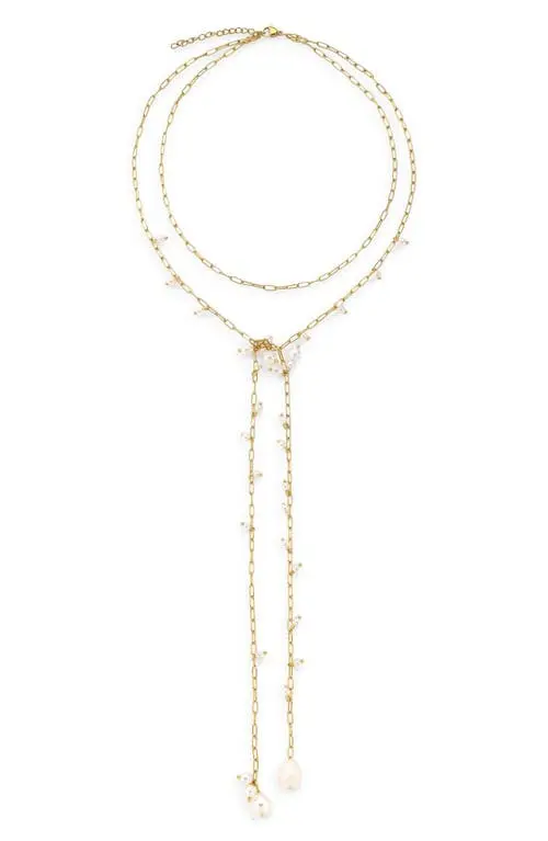 PETIT MOMENTS Eden Shaker Y-necklace - Gold