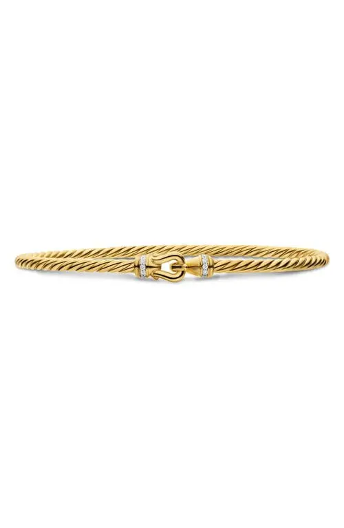 David Yurman Micro Cablespira® Flex Buckle Bracelet - Gold