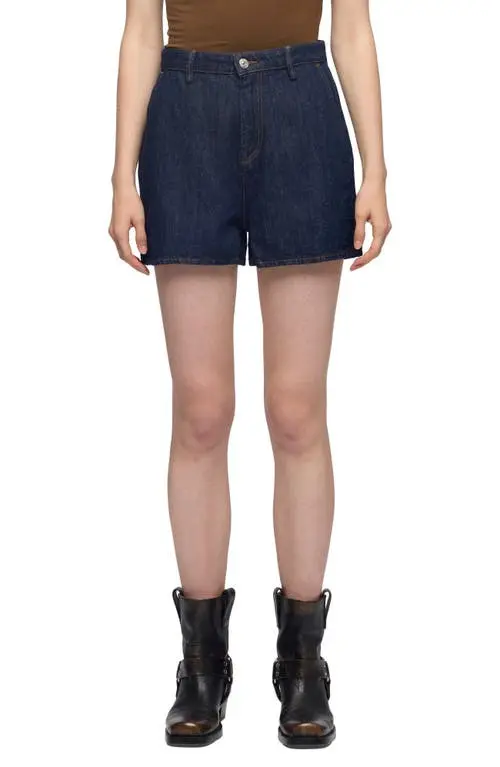 7 For All Mankind High-waist Denim Trouser Shorts - Blossom