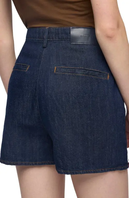 7 For All Mankind High-waist Denim Trouser Shorts - Blossom