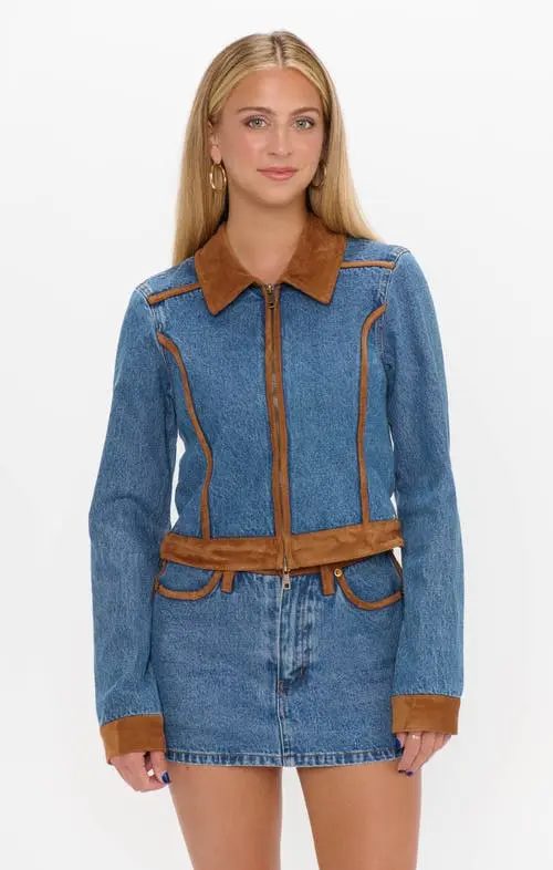 Show Me Your Mumu Dawson Denim Jacket
