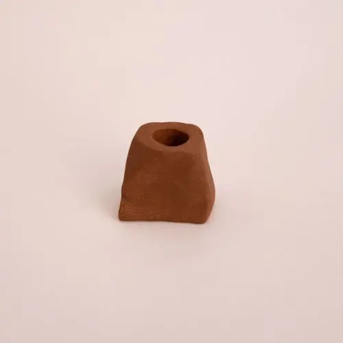 DUNE BROOKLYN Monolith Candle Holders - Burnt Sienna