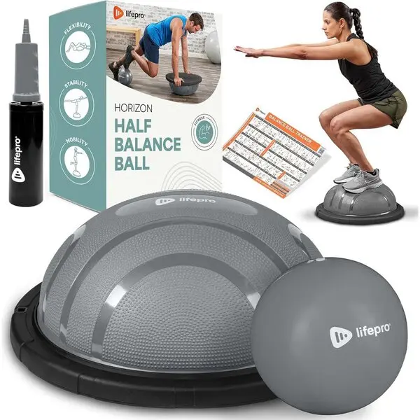 LIFEPRO Half Ball Balance Trainer - Sliver