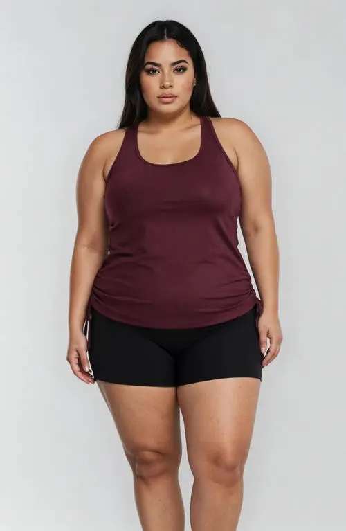 CALYPSA Tankini Swimsuit Set - Wine