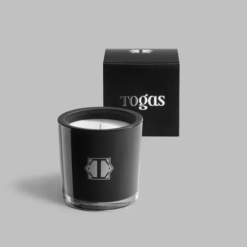 TOGAS Peony Blush Aroma Candle - Black