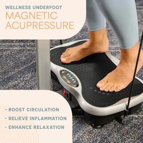 LIFEPRO Trimlite Vibration Plate Exercise Machine With Handlebars
