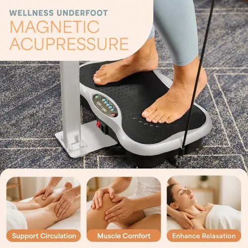 LIFEPRO Trimlite Vibration Plate Exercise Machine With Handlebars