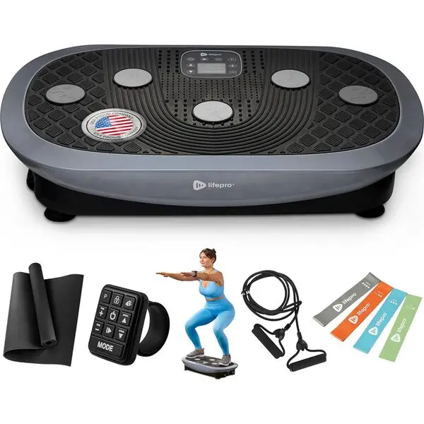 LIFEPRO Rumblex Plus 4d Vibration Plate Machine - Grey