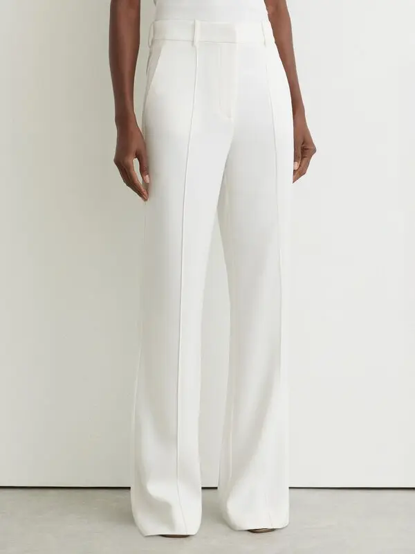 REISS Wide-leg Seam-detail Trousers