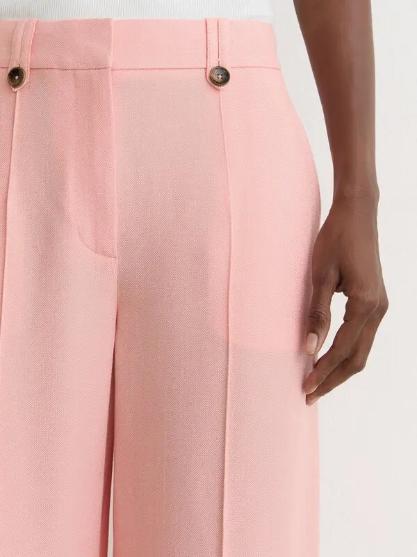 REISS Magda Petite Wide-leg Suit Trousers