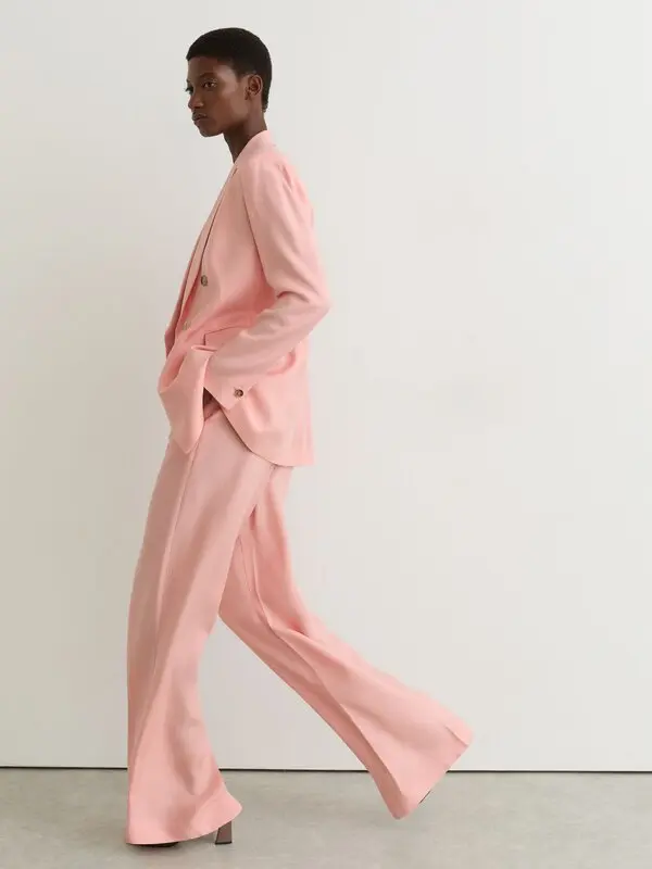 REISS Magda Petite Wide-leg Suit Trousers