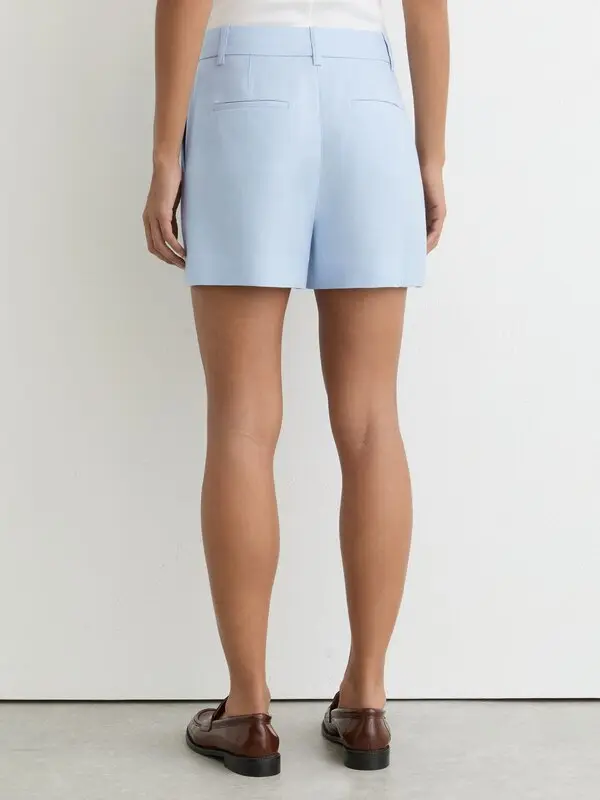 REISS Magda Mid-rise Tailored Shorts - Blue