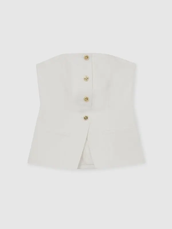 REISS Riley Strapless Waistcoat