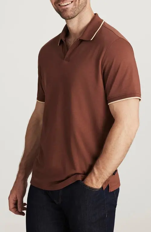 34 Heritage Riviera Tipped Pima Cotton Polo