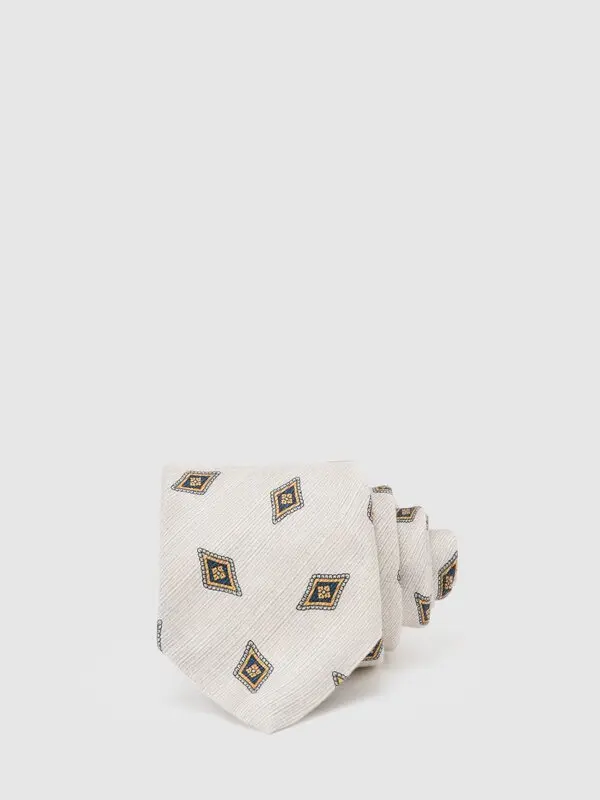 REISS Decio Ties - Light Oatmeal Brown