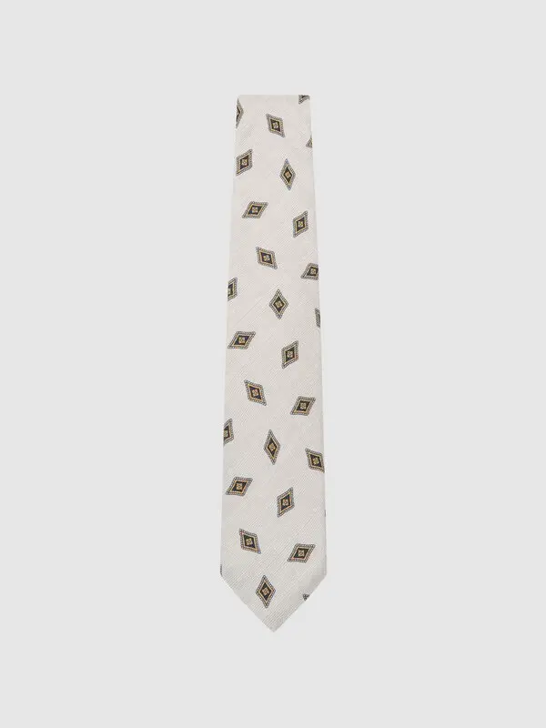 REISS Decio Ties - Light Oatmeal Brown