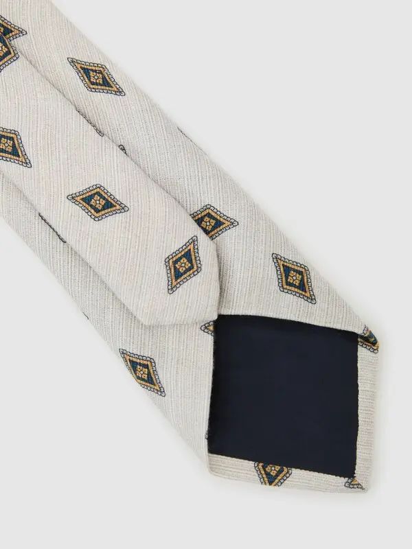 REISS Decio Ties - Light Oatmeal Brown