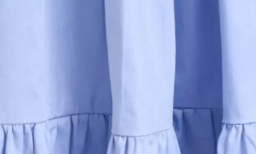 WAYF Melinda Sweetheart Neck Midi Dress - Blue