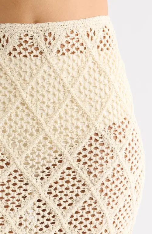 Elan Lace Maxi Skirt - Natural