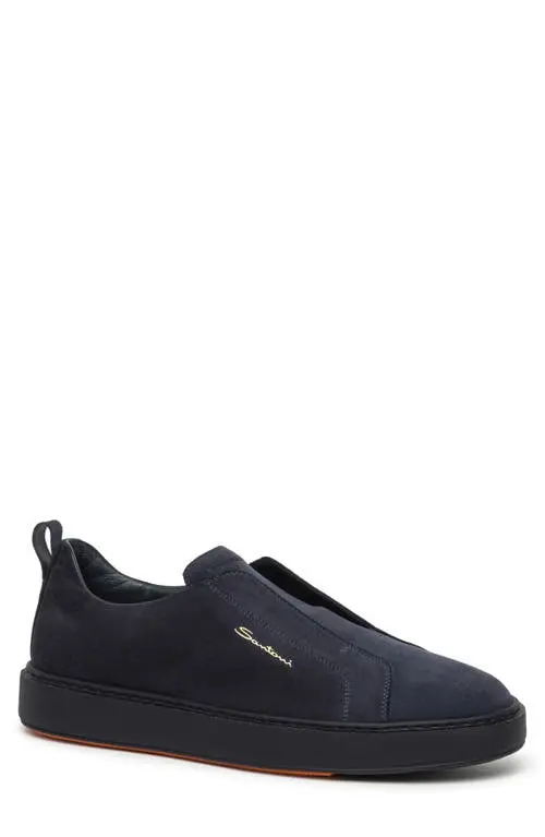Santoni Victory Laceless Slip-on Sneakers - Blue