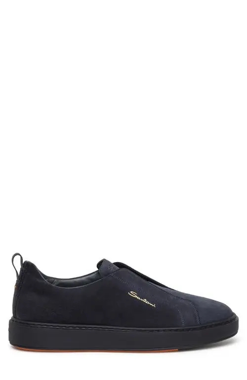 Santoni Victory Laceless Slip-on Sneakers - Blue