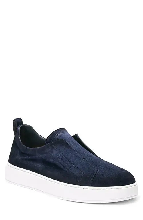Santoni Victory Laceless Slip-on Sneakers - Blue