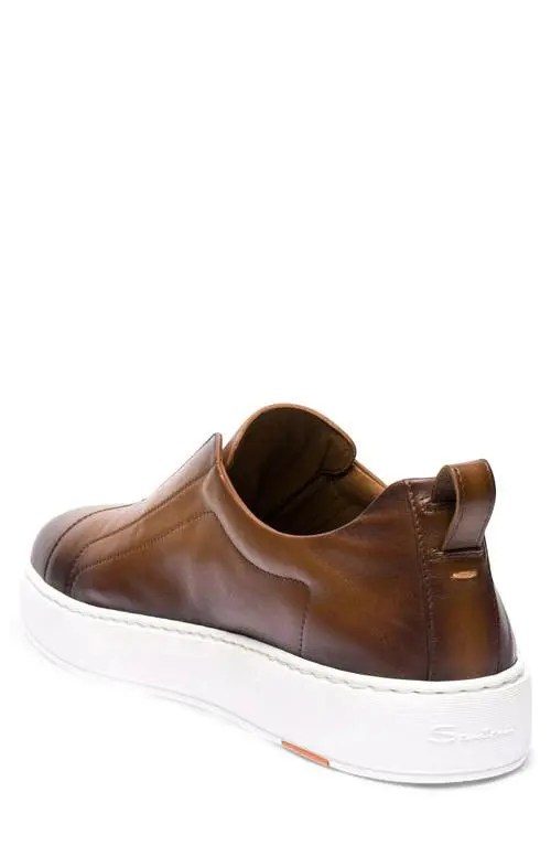 Santoni Victory Laceless Slip-on Sneakers - Brown