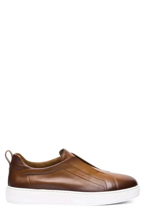 Santoni Victory Laceless Slip-on Sneakers - Brown
