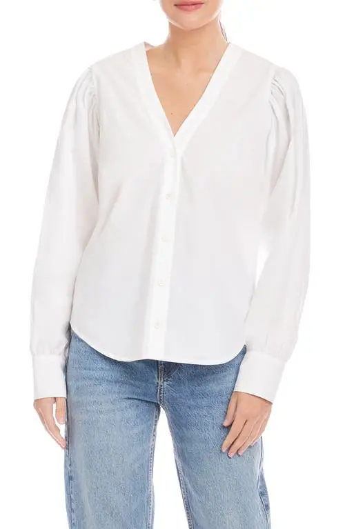 Fifteen Twenty Cotton Poplin Button-up Shirt - Off White