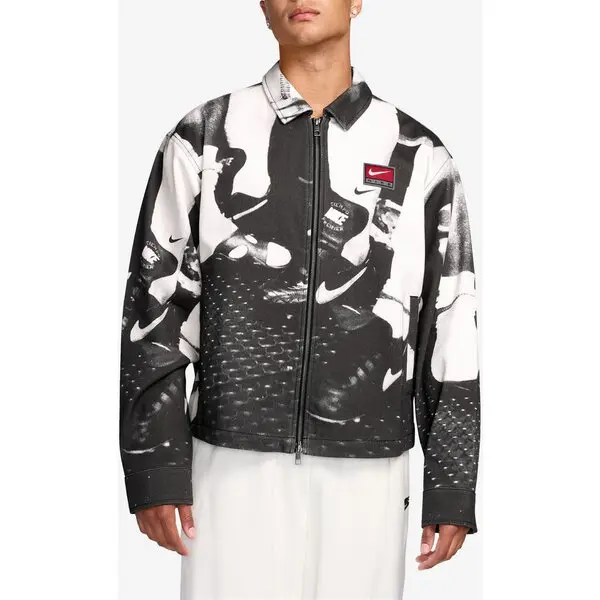 Nike Life Field Sport Jacket - Black/white