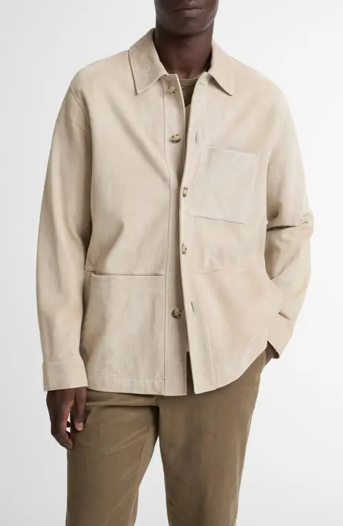 Vince Suede Utility Jacket - Mineral