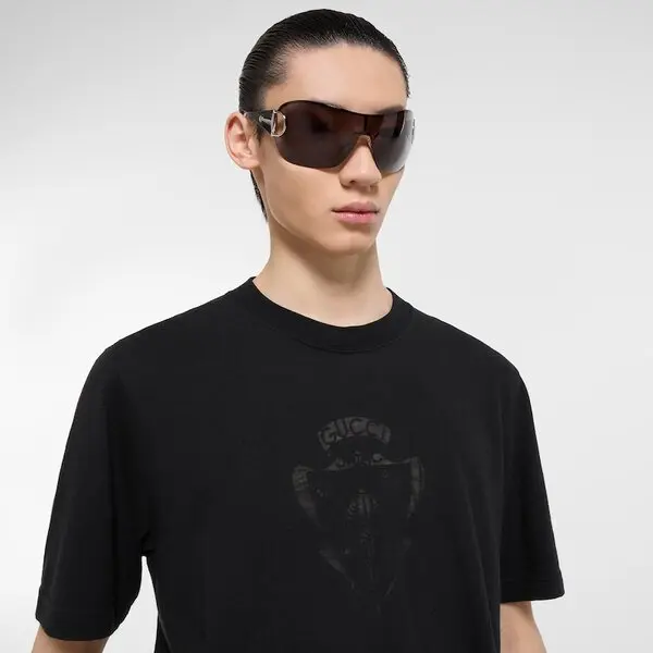 Gucci Cotton Jersey T-shirt With Devoré Detail