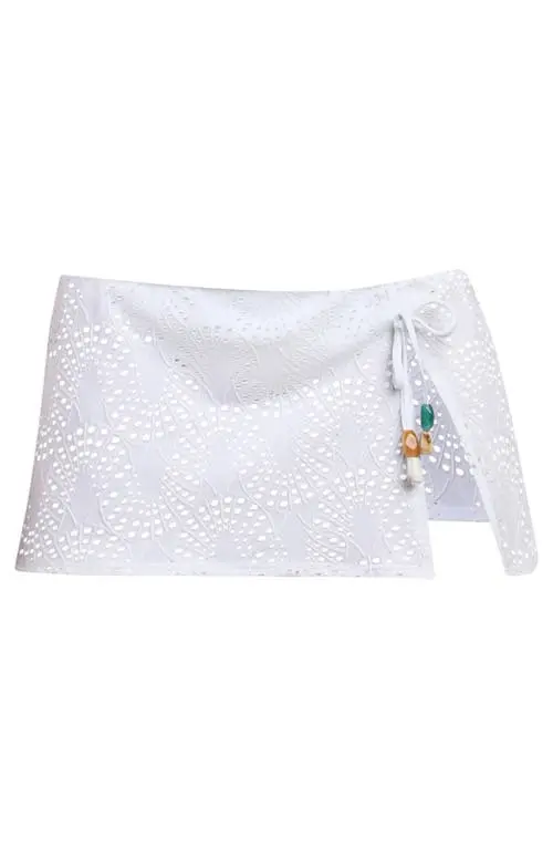 La Blanca Eyelet Swim Skirt